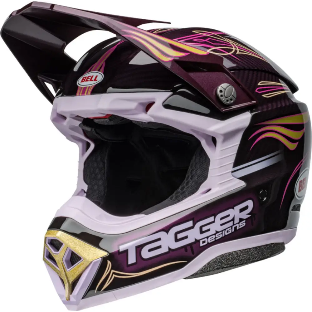 Casco Bell Moto-10 Spherical Tagger Purple Haze | Moto-Rad® México 🇲🇽